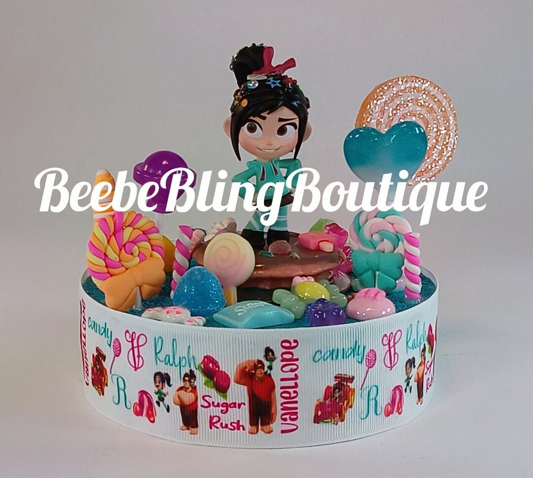 Disney Vanellope Von Schweetz Cake Topper. Wreck It Ralph Centerpiece ...