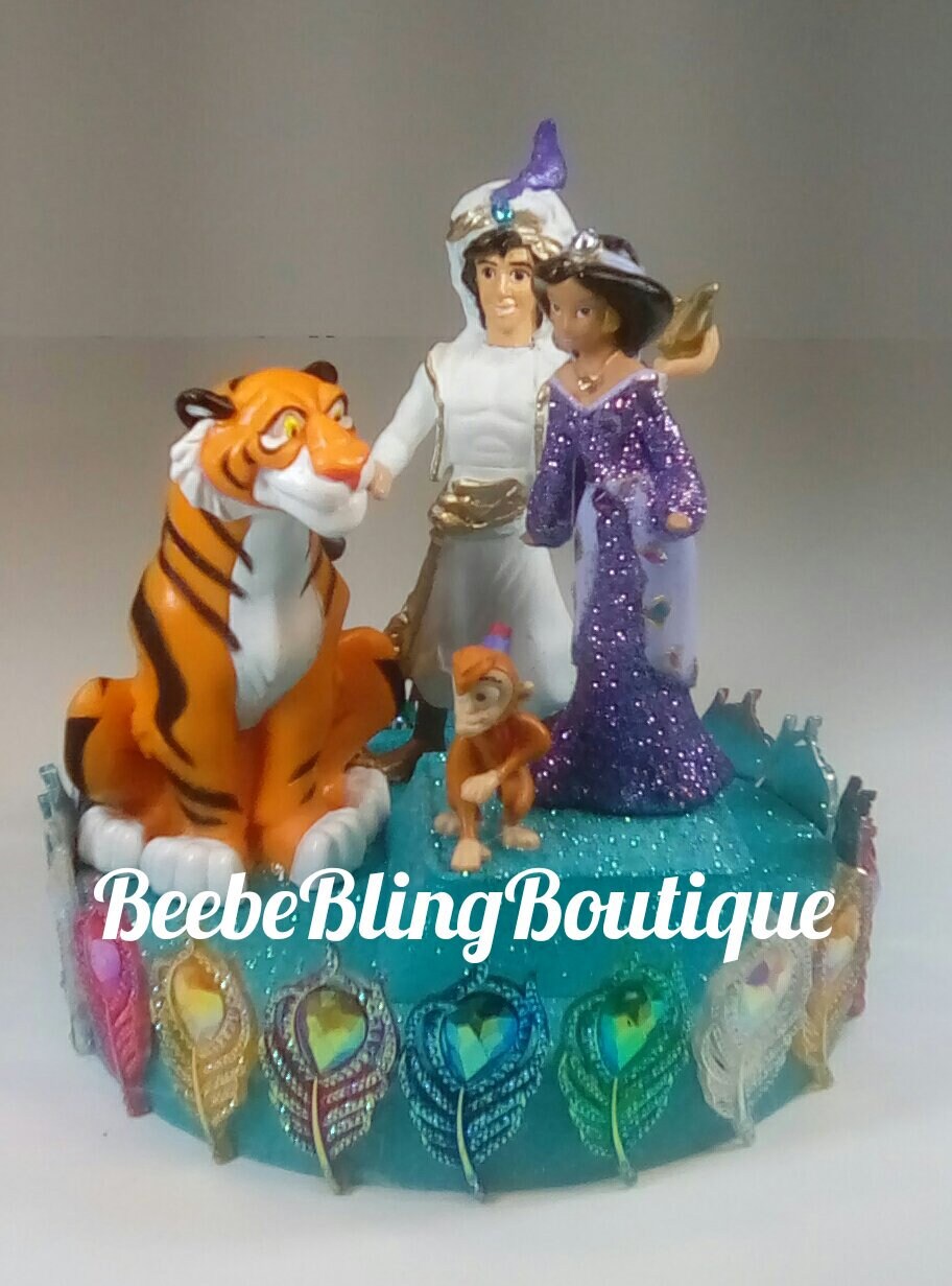 Disney Aladdin Cake Topper Prince Aladdin and Princess | Etsy