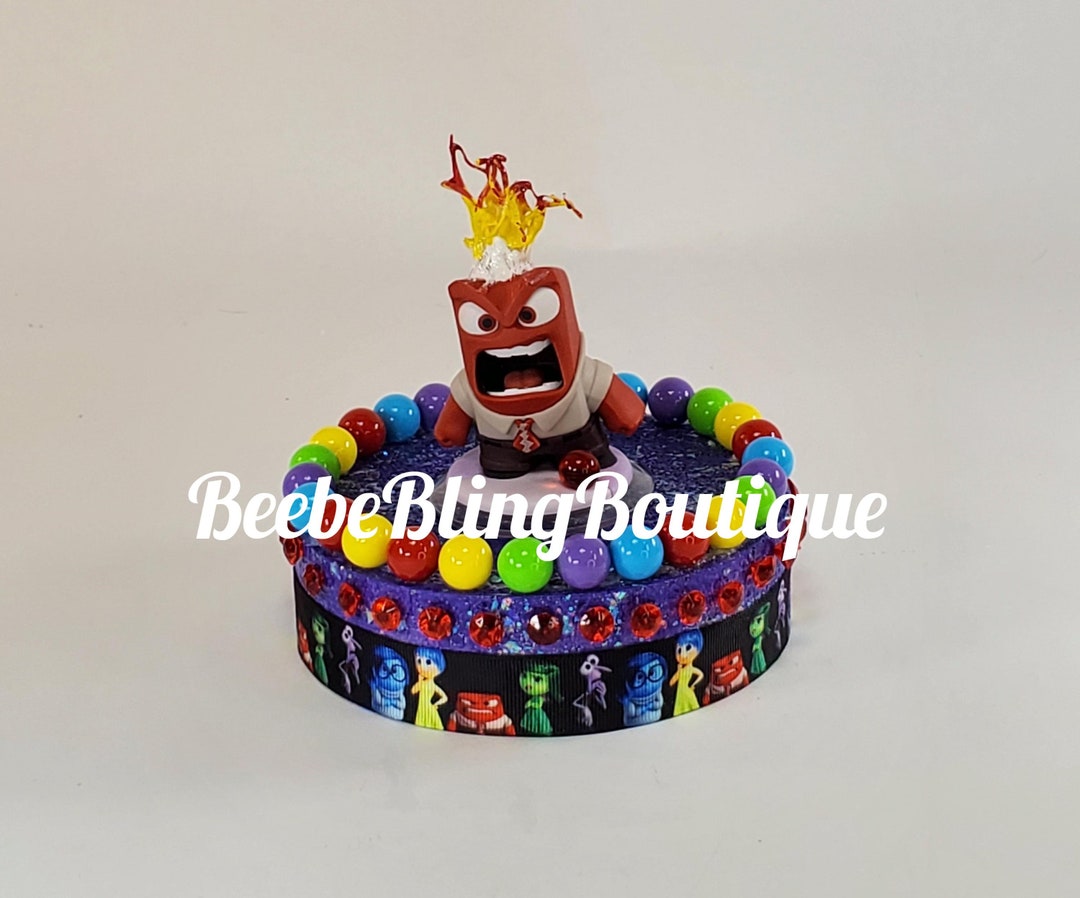 Disney Anger Cake Topper. Inside Out Centerpiece Decoration. A Great ...