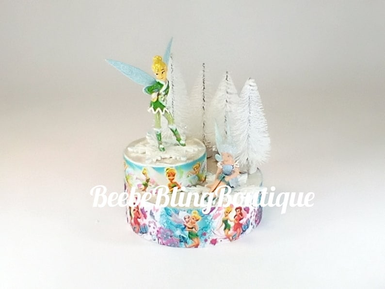 Disney Tinkerbell and Sister Periwinkle Cake Topper. Disney - Etsy