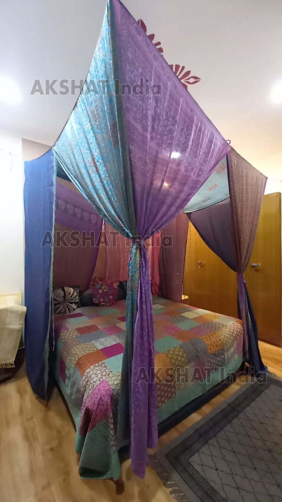 Recycled Sari Canopysari Canopy Décor,sari Canopy Wedding,boho Chic ...