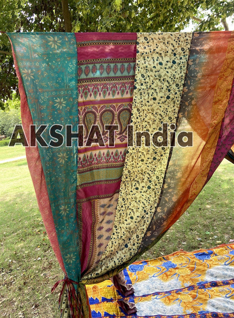 Sari Canopy,boho Sari Canopy,indian Sari Bed Canopy,bohemian Canopy ...