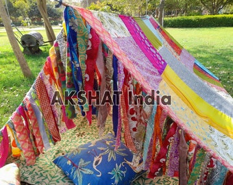 Boho Tent Teepee for Garden Wedding Multi Color Handmade Patchwork ...