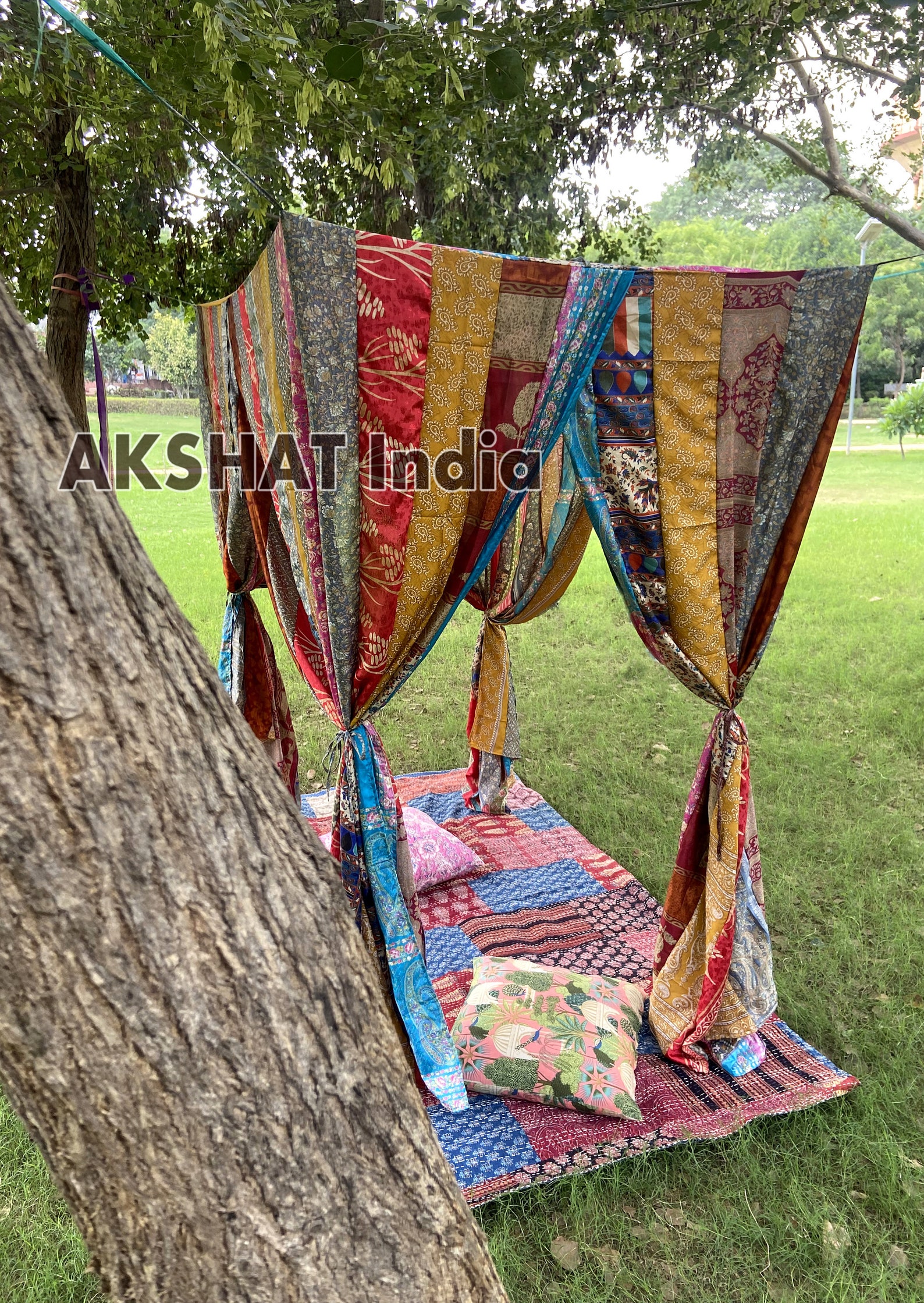 Handmade Sari Canopy,traditional Sari Canopy,sari Sheer Canopy,unique ...