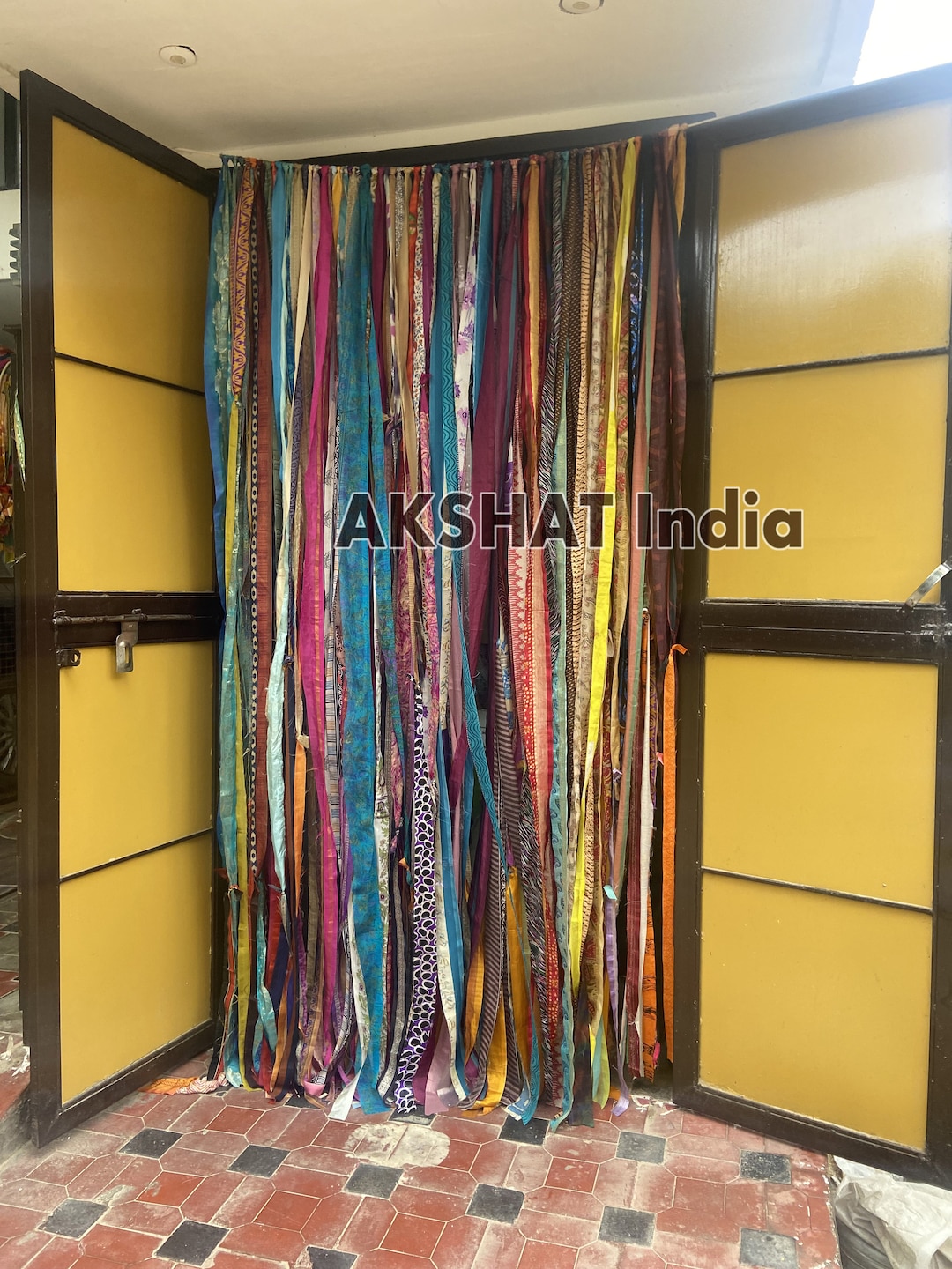 Boho Gypsy Fabric Garland Streamers - Curtain - Dorm, Teen Room, Decor ...