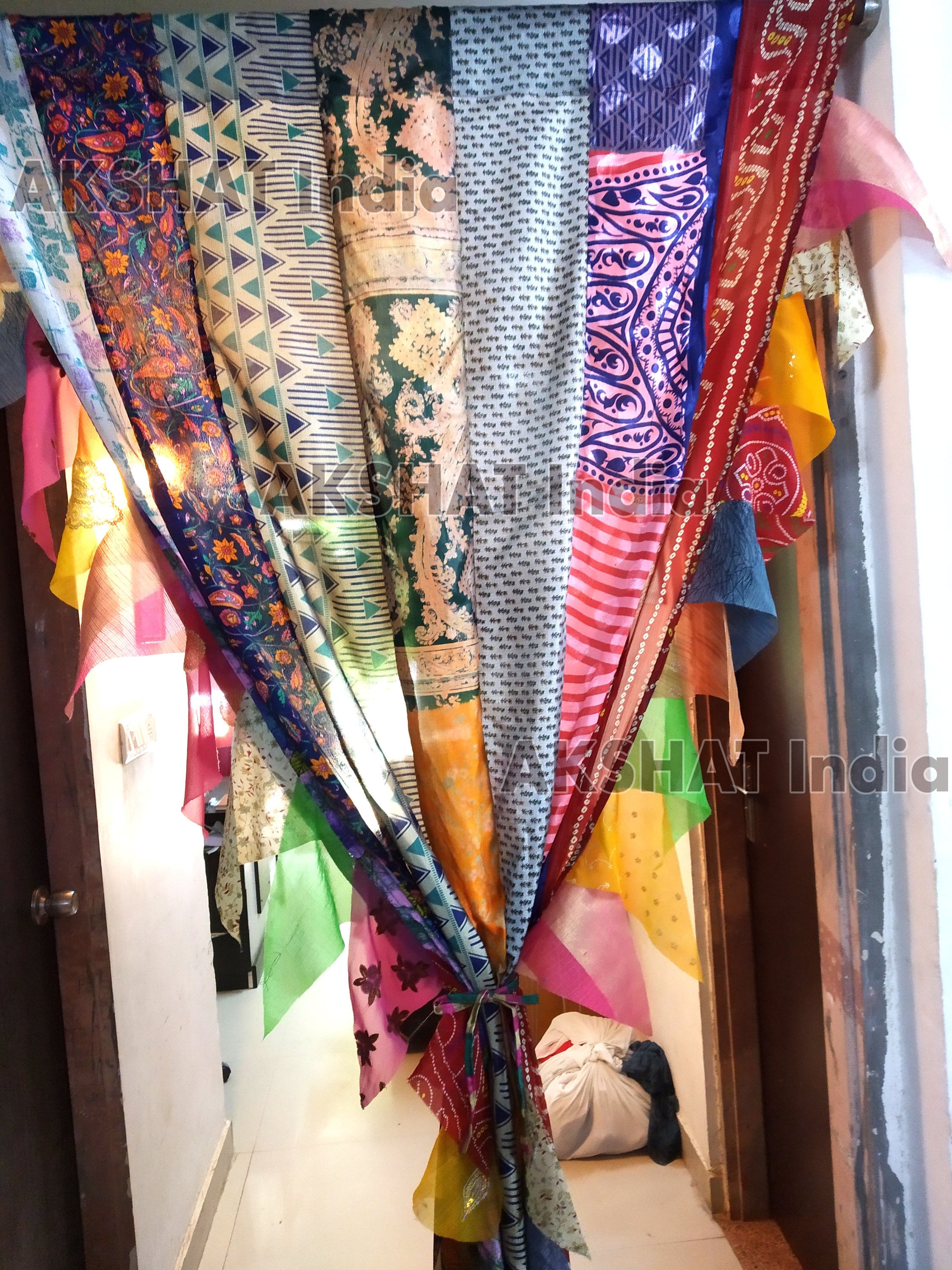 Wholesale Lot of Indian Vintage Old Silk Sari Multi Color Handmade ...
