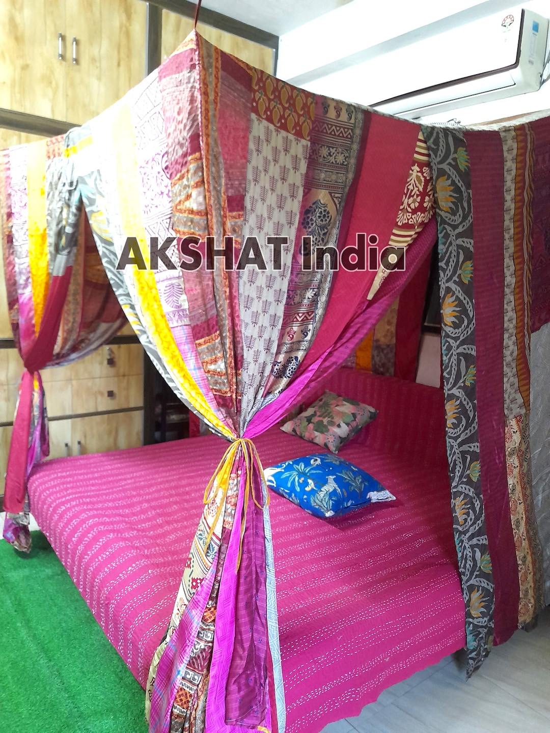 Indian Canopy "boho Princess" Bed Canopy | Bohemian Wedding Decor ...