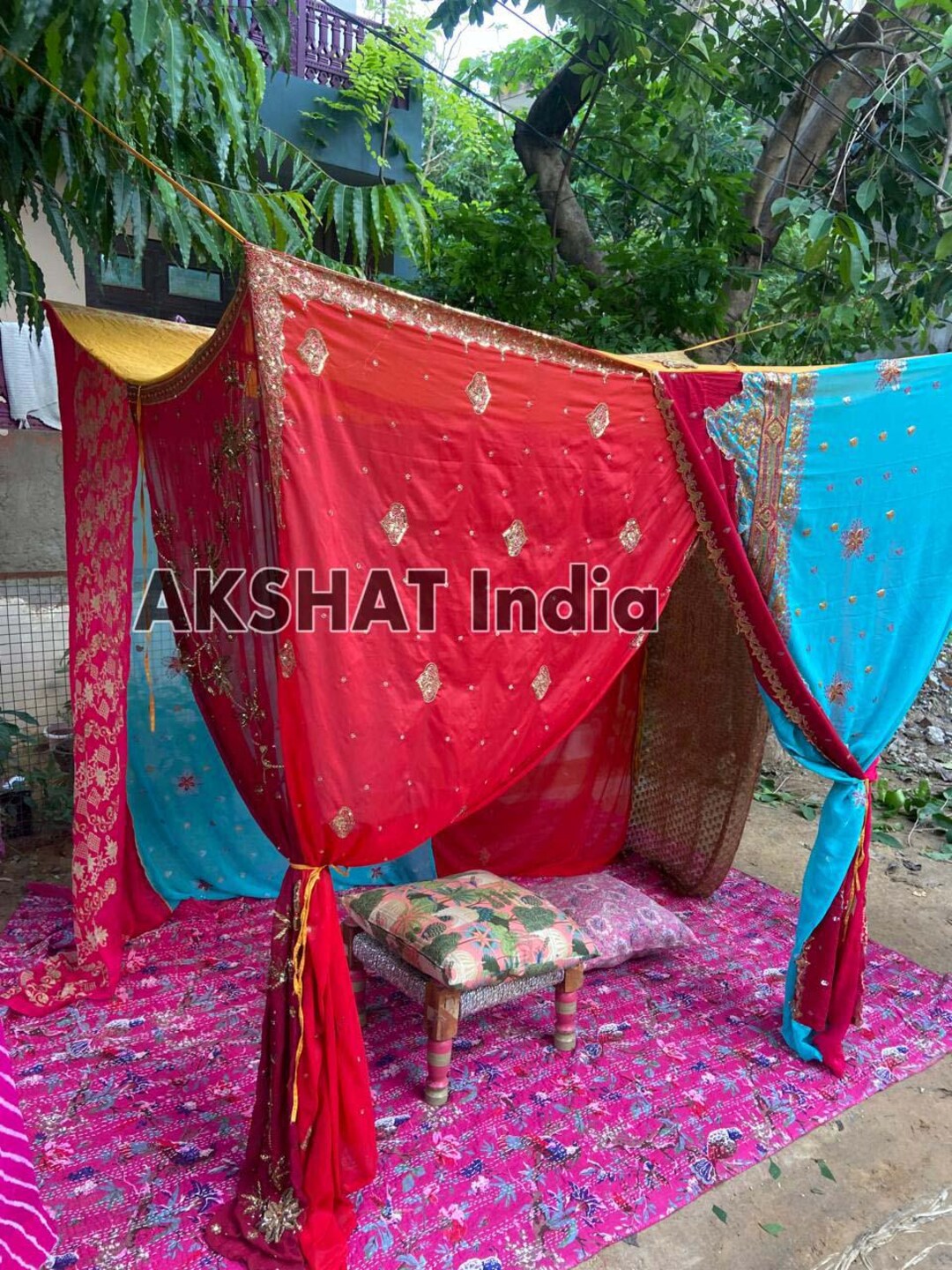 Indian Canopy, "boho Princess" ,bed Canopy , Bohemian Wedding Decor ...