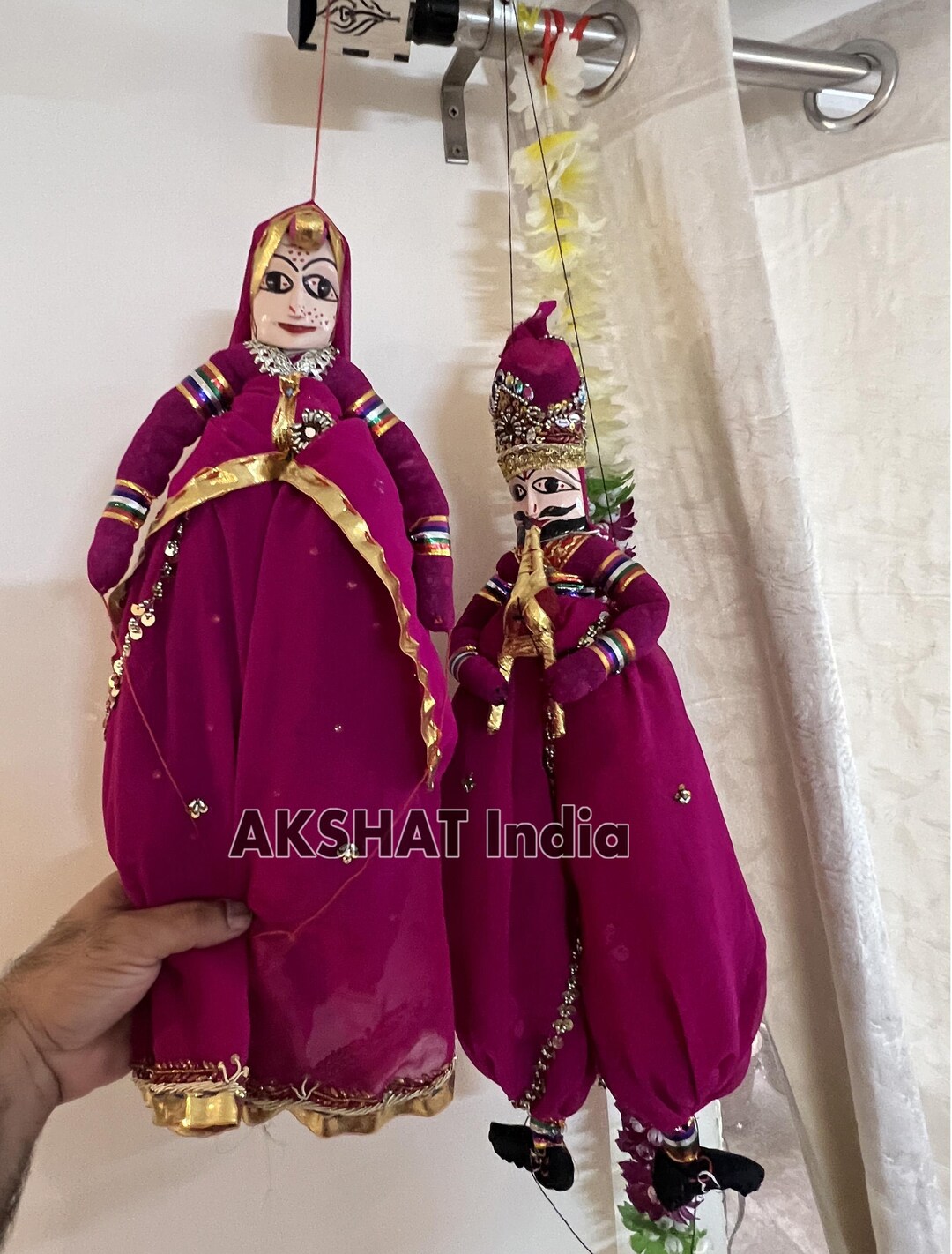 Traditional Indian Puppets,indian Puppet Dolls, Vintage Rajasthani ...