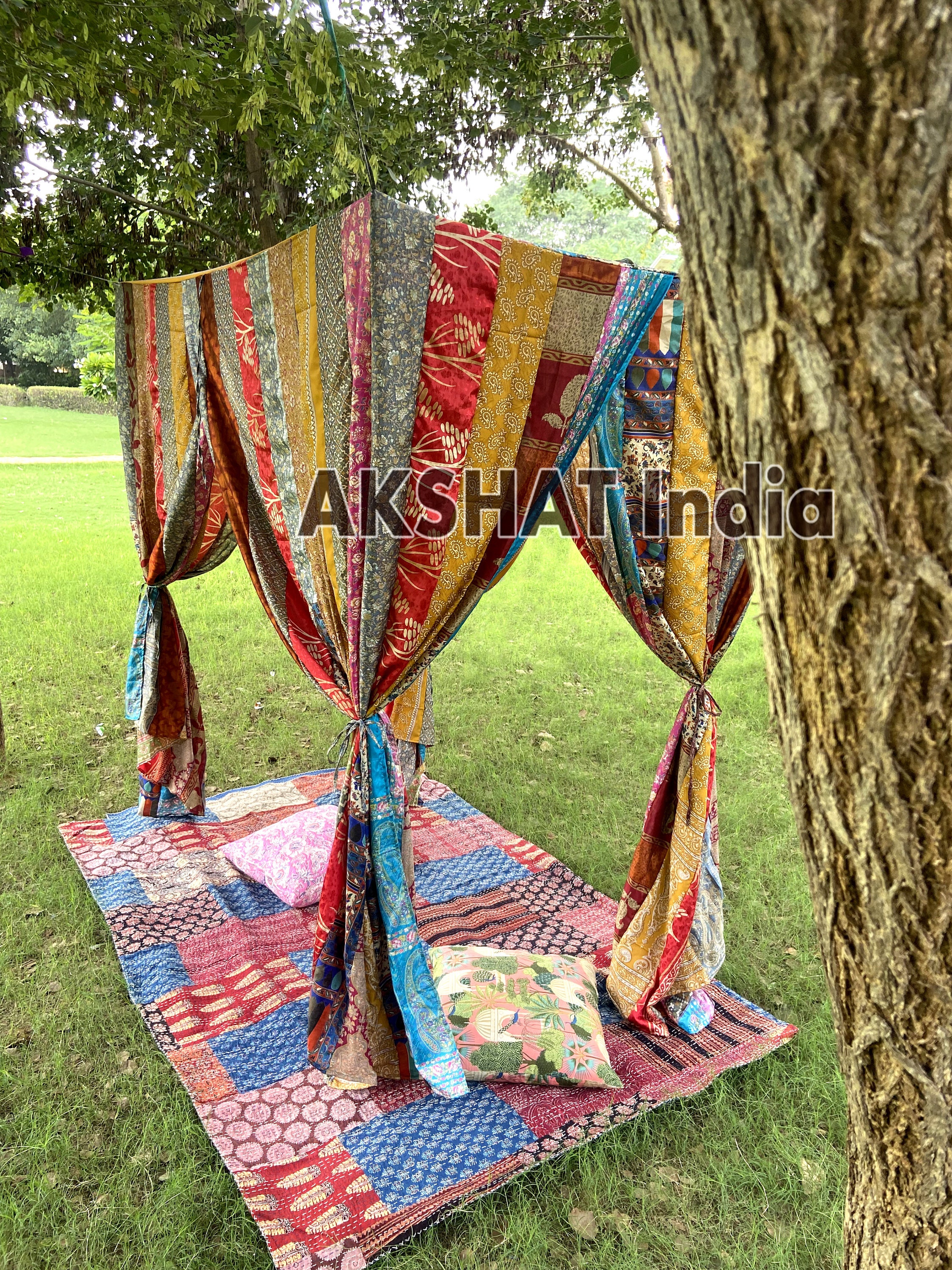 Handmade Sari Canopy,traditional Sari Canopy,sari Sheer Canopy,unique ...