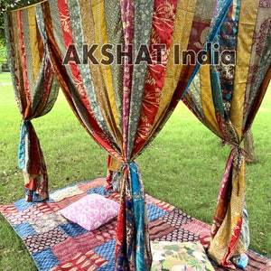 Handmade Sari Canopy,traditional Sari Canopy,sari Sheer Canopy,unique ...