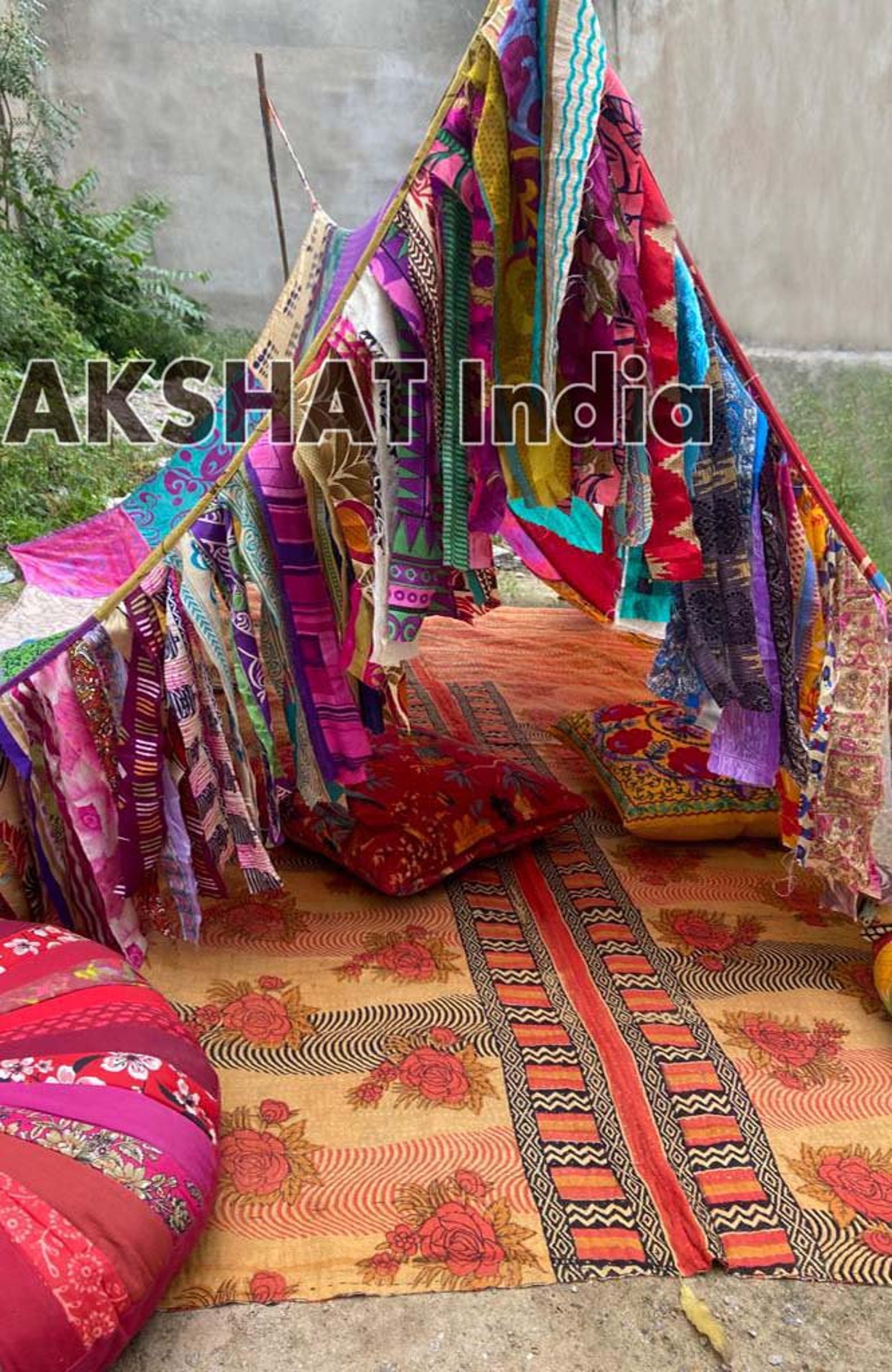 Colorful Sari Bed Canopy ,boho Sari Canopy, Indian Sari Bedcanopy ...
