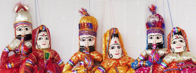 Traditional Indian Puppets,indian Puppet Dolls, Vintage Rajasthani ...