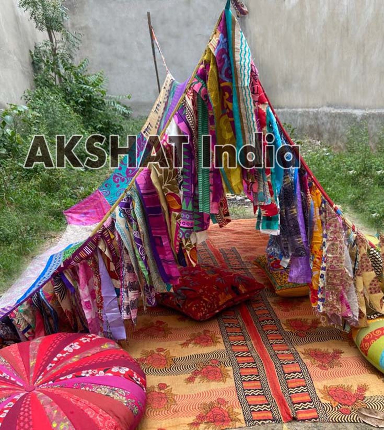 Colorful Sari Bed Canopy ,boho Sari Canopy, Indian Sari Bedcanopy ...