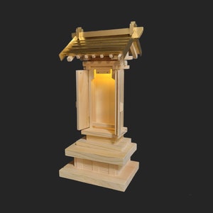 Kamidana Shrine With Gold Roof. Mini Jinja. Household Shrine. Ancestral ...