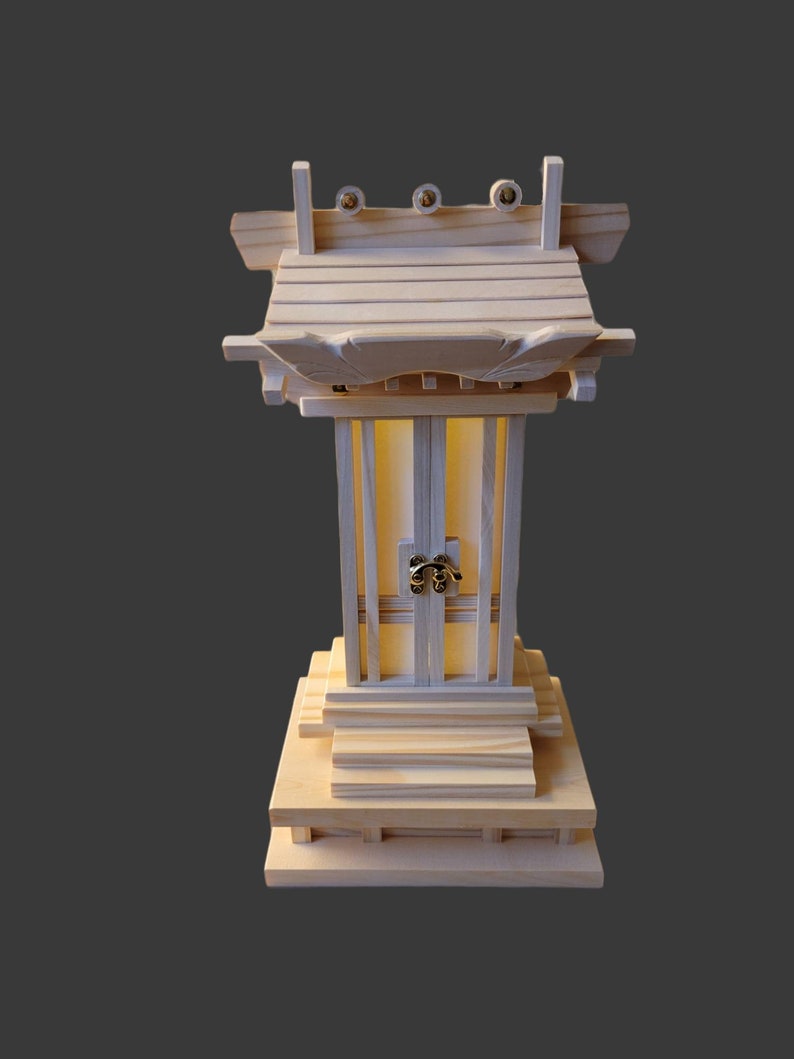 Shinto Kamidana With Shoji Doors to House Ofuda. Mini Jinja. Kami Home ...