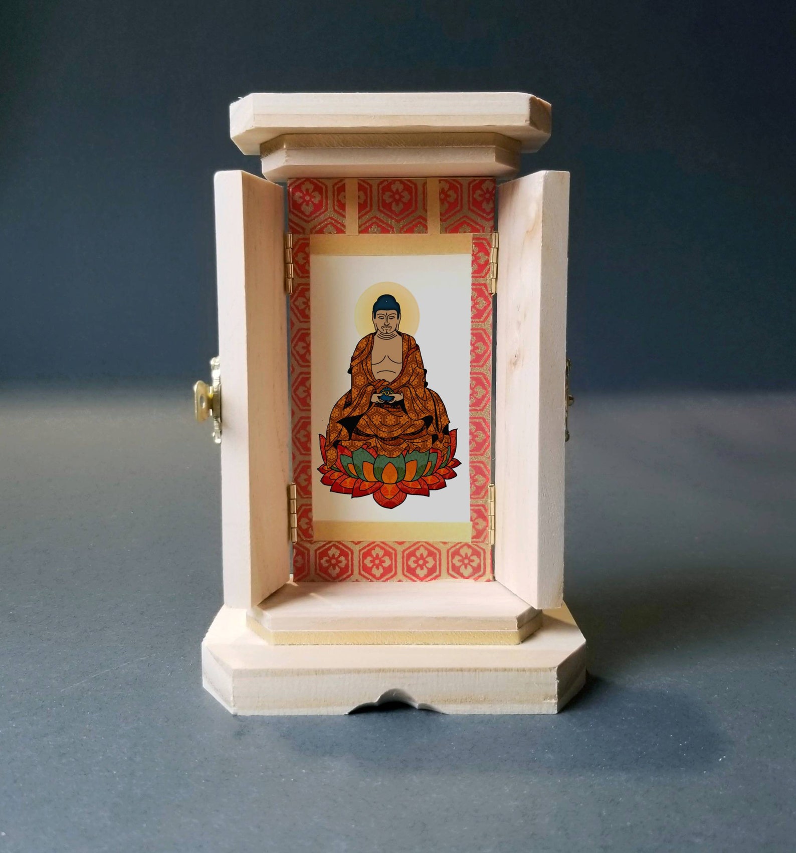 Yakushi Nyorai Mini Butsudan Omamori. Medicine Buddha. - Etsy