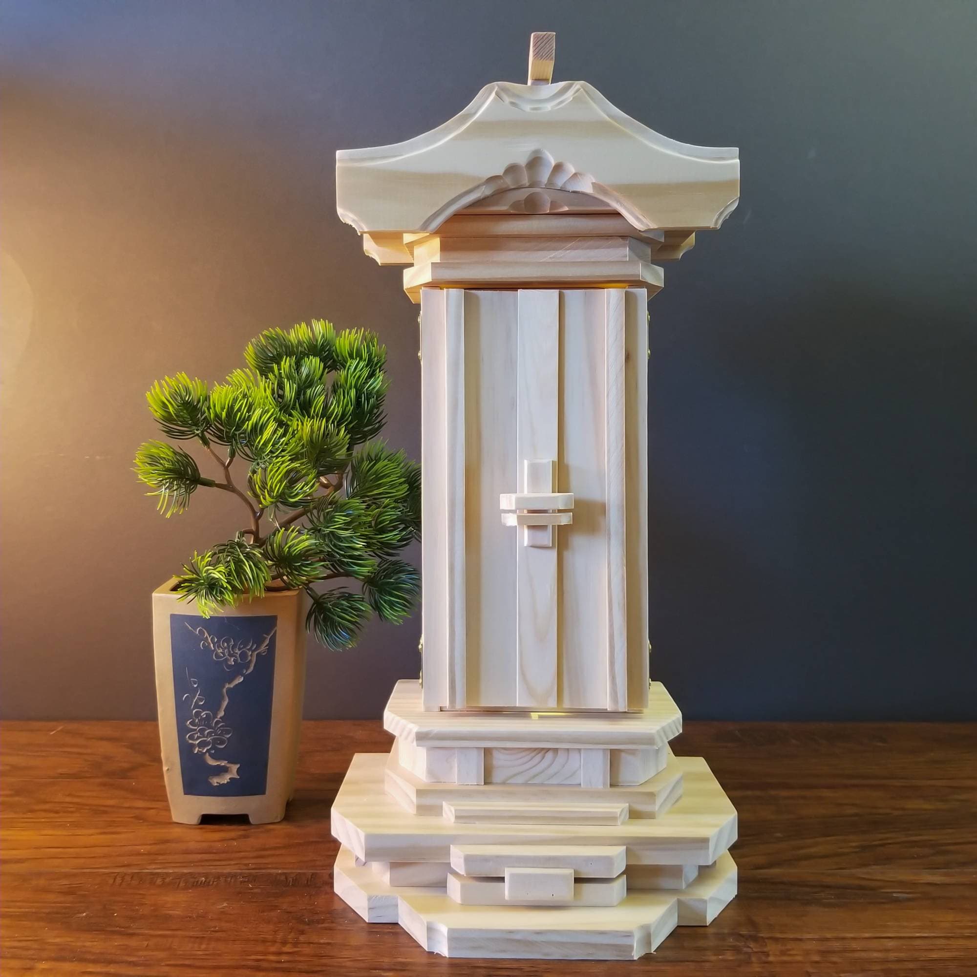 Small Buddhist Butsudan Household Shrine Altar. Small Memorial ...