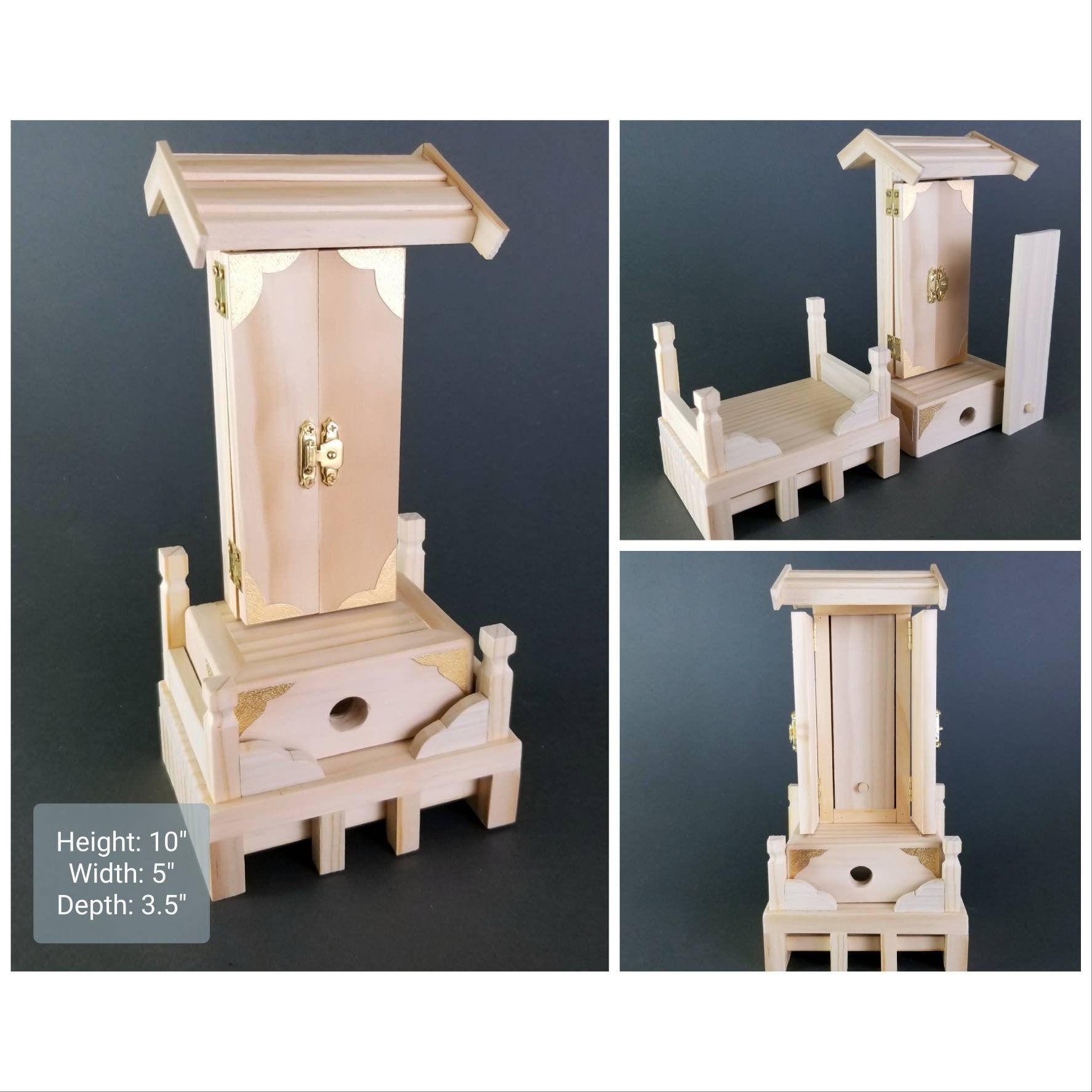 Small Memorial Shrine. Small Spirit House. Butsudan Ihai | Etsy