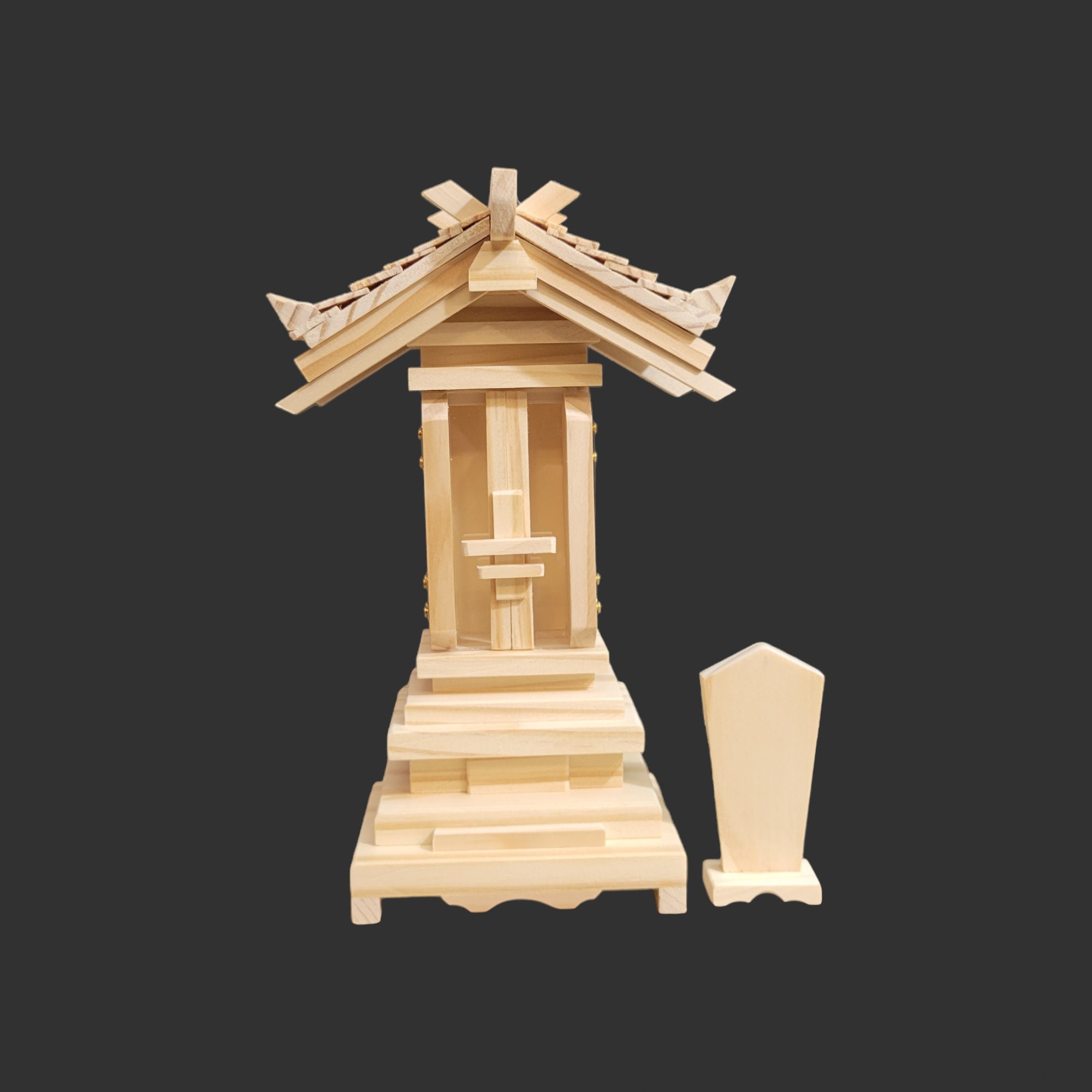 Miniature Temple-style Spirit House Kamidana Shrine. Memorial ...