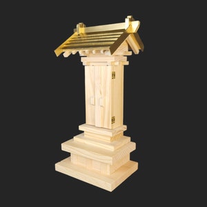 Kamidana Shrine With Gold Roof. Mini Jinja. Household Shrine. Ancestral ...