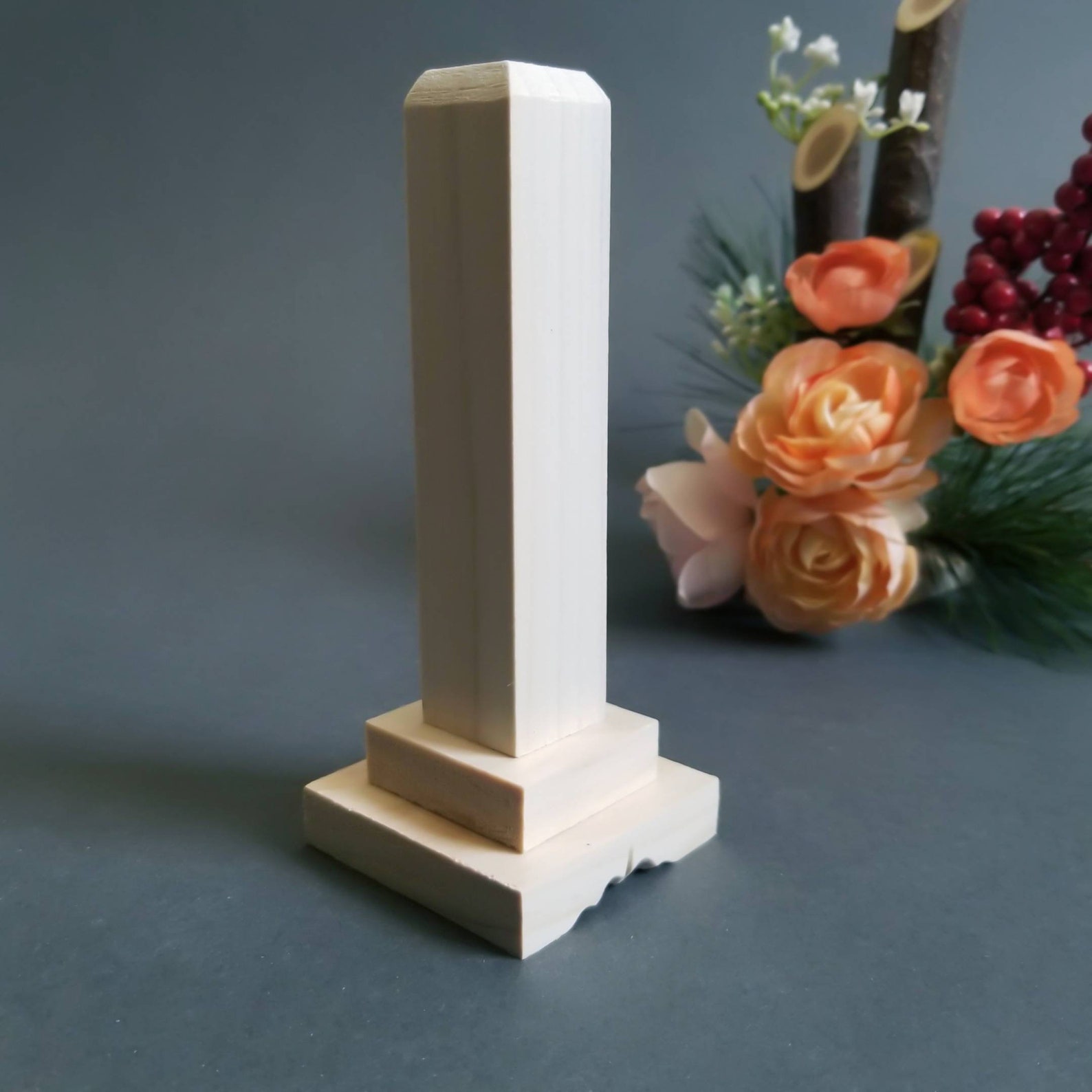 Shintō Reiji Memorial Ancestral Tablet Ihai. Family Altar Placard ...
