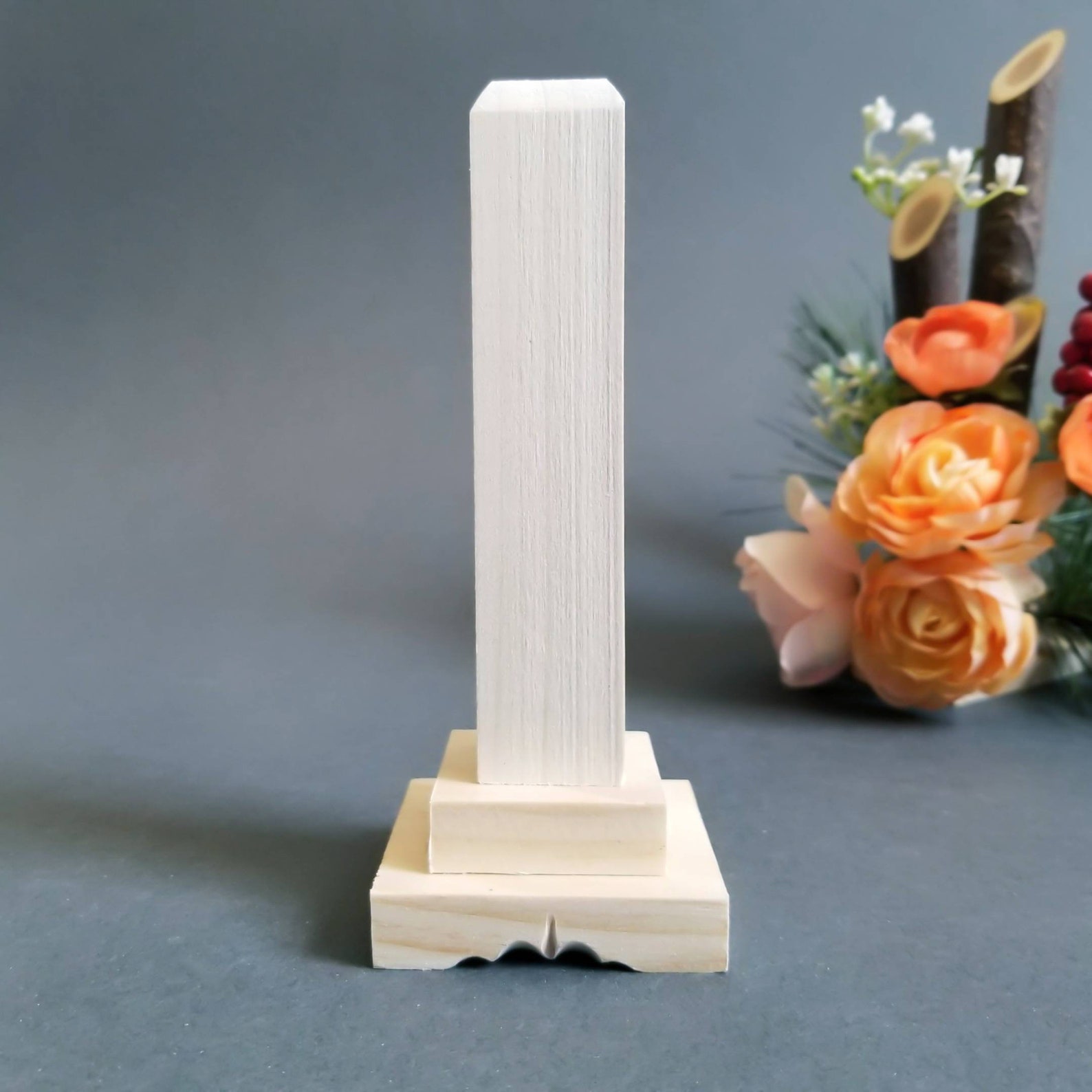 Shintō Reiji Memorial Ancestral Tablet Ihai. Family Altar Placard ...