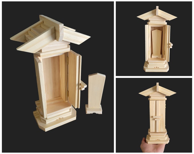 Small Personal Shrine With Spirit Tablet.spirit and Deities Shrine ...