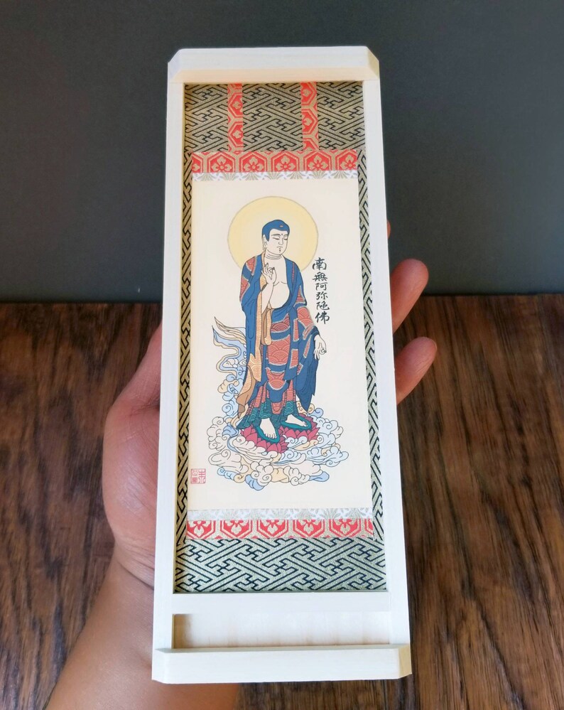 Amida Nembutsu Honzon. Pure Land Shin Buddhism. Jodo Shu | Etsy