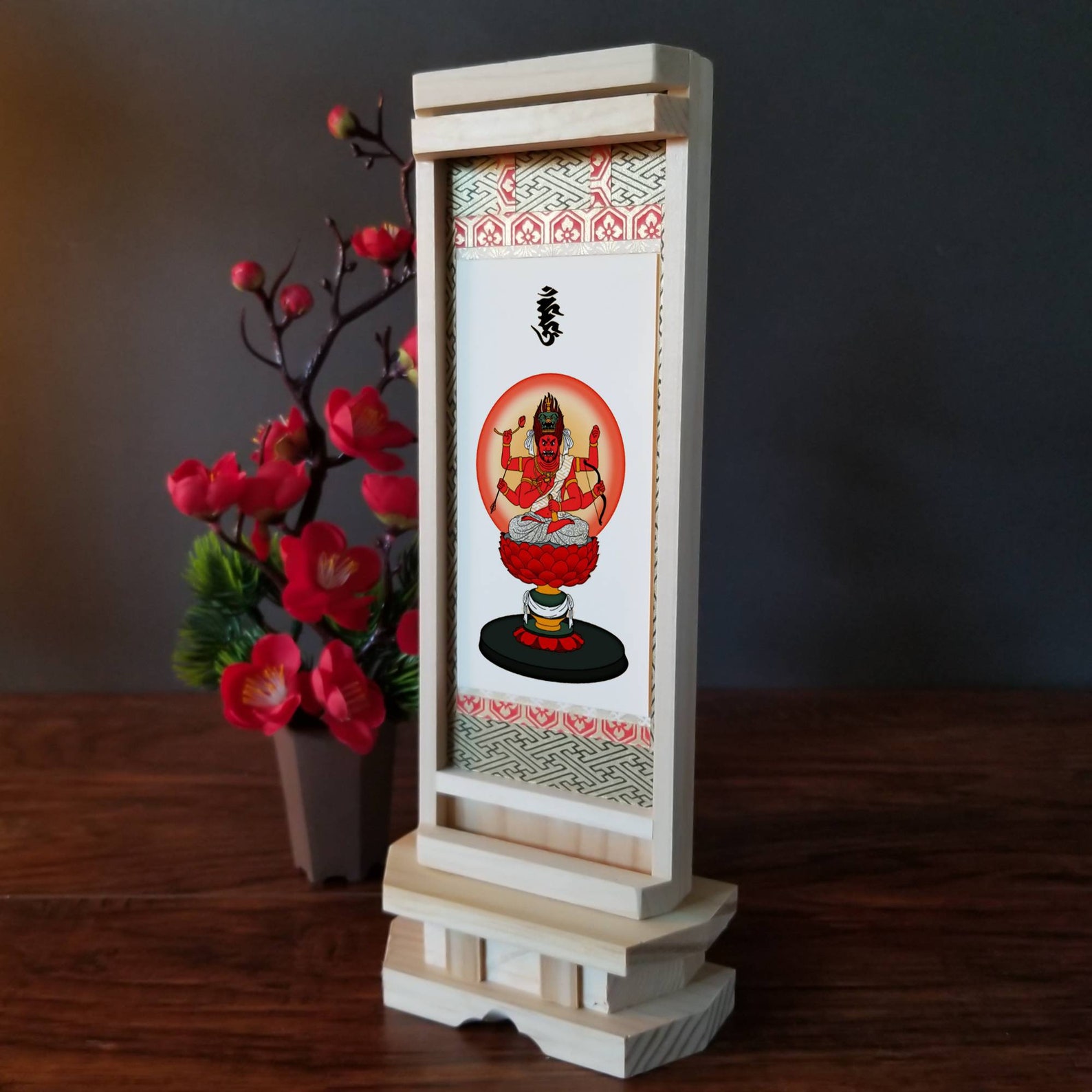 Aizen Myo-o Esoteric Mikkyo Honzon. Love-stained Wisdom King - Etsy