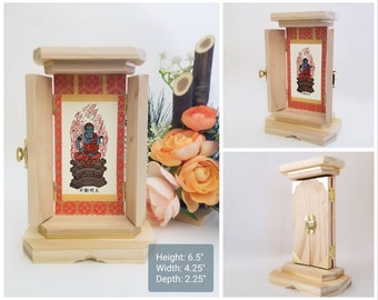 Butsudan altar With Solid Oak Doors - Etsy