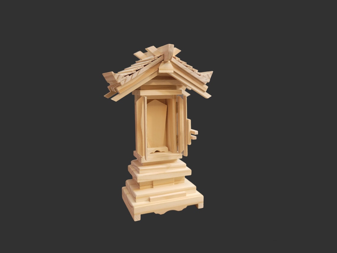Miniature Temple-style Spirit House Kamidana Shrine. Memorial ...