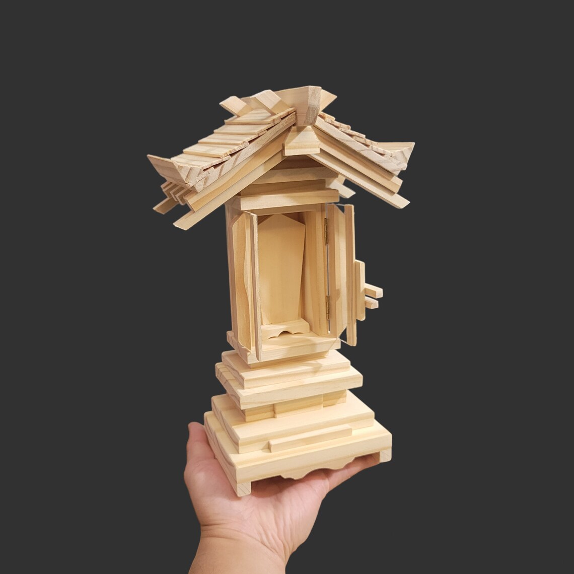 Miniature Temple-style Spirit House Kamidana Shrine. Memorial ...