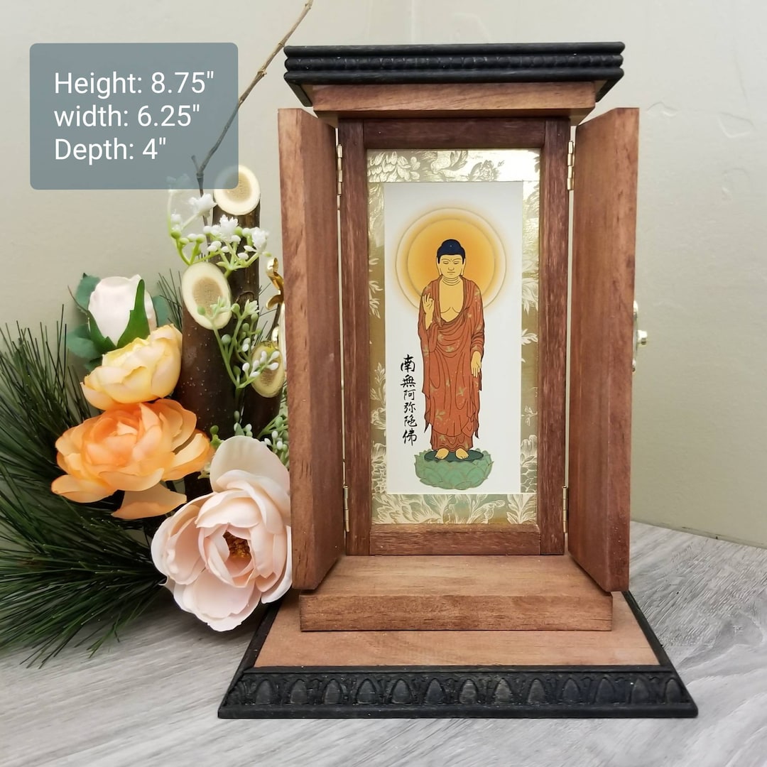 Small Amida Nyorai Pure Land Butsudan. Shin Buddhist Altar. Jodo Shu ...