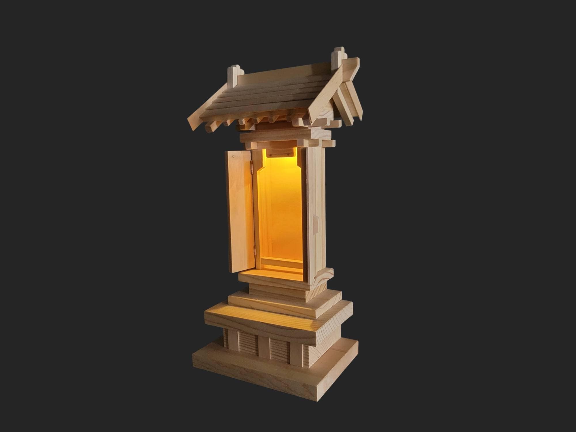 Kamidana Shrine. Mini Jinja. Household Shrine. Ancestral Memorial. Kami ...