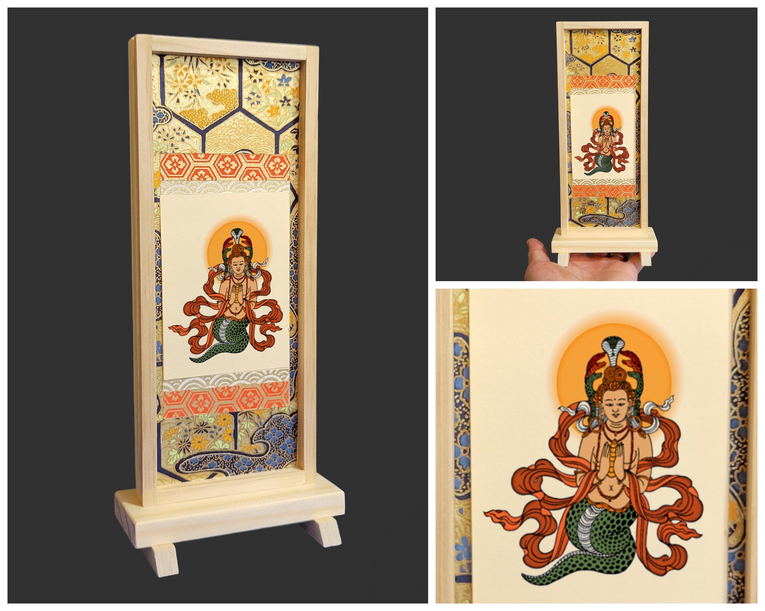 Nagakanya Mother Goddess Altar Tablet. Naga Serpent Maiden Goddess ...