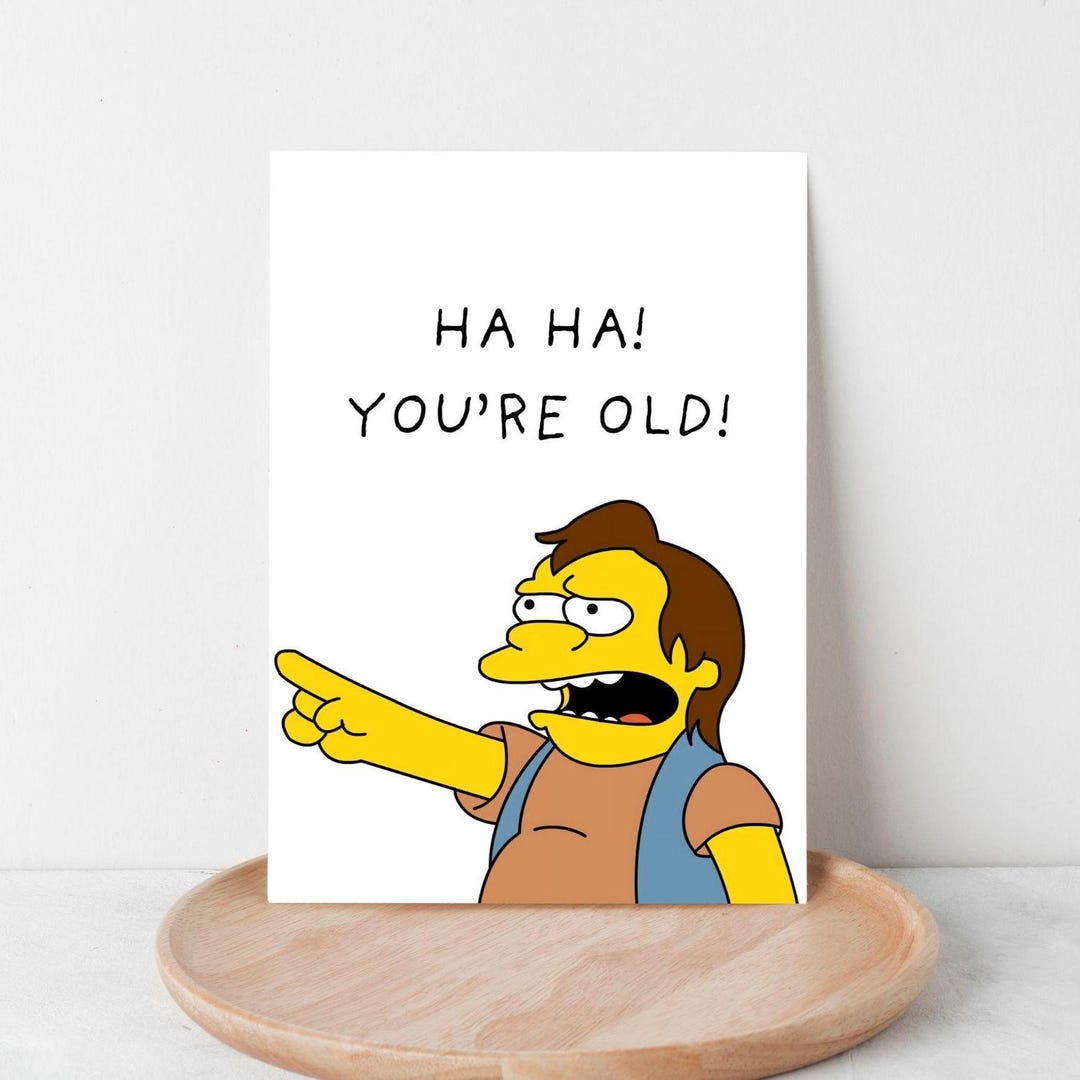 Ha Ha! You're Old Meme Funny Birthday Card for Boyfriend Gift for ...