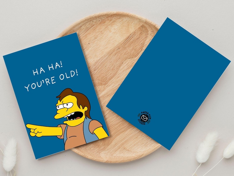 Funny Birthday Card: Ha Ha! You're Old Meme (digital Download) - Etsy
