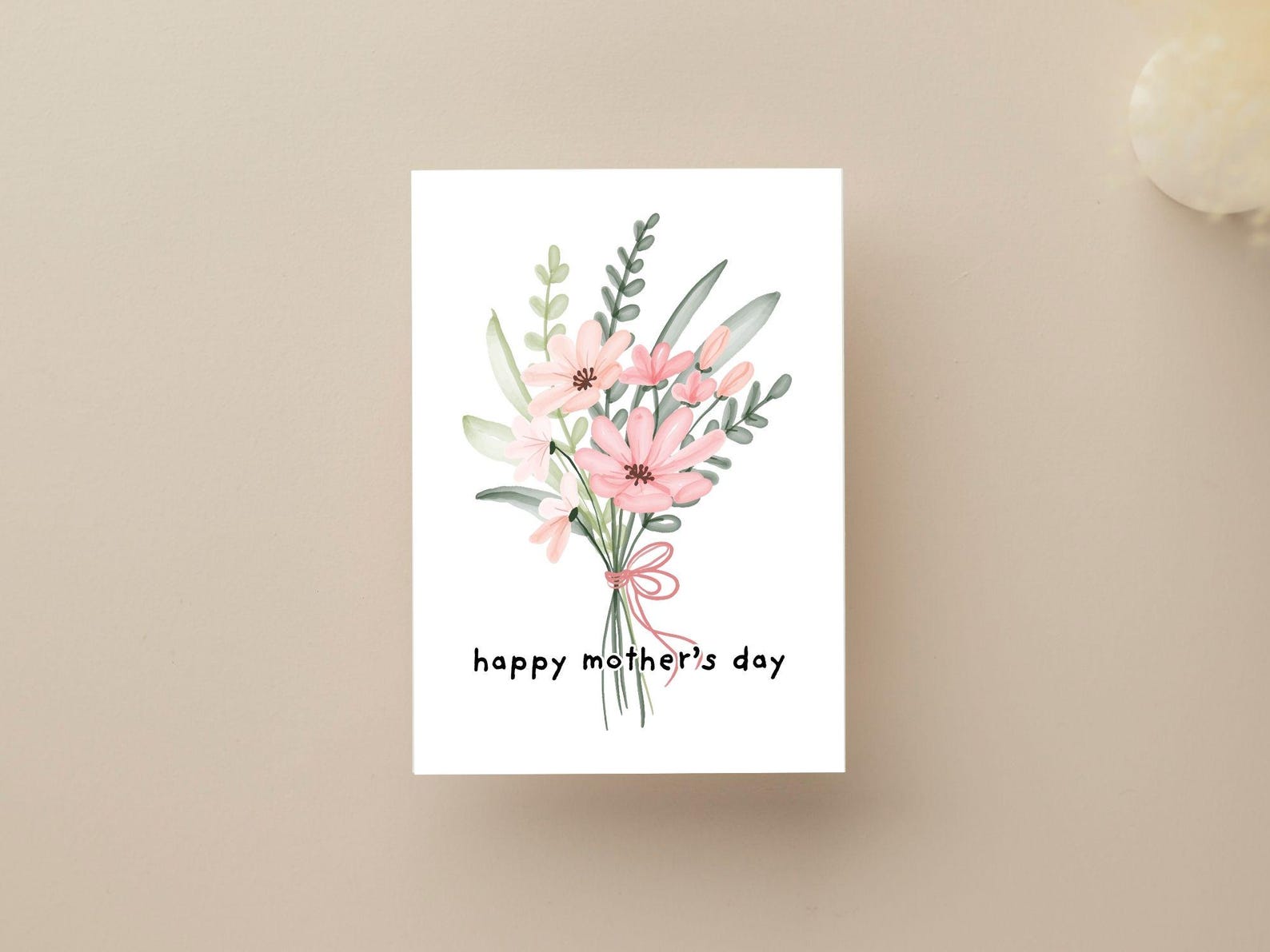 Floral Design Mother’s Day Card Printable Happy Mother’s Day Mom DIY ...