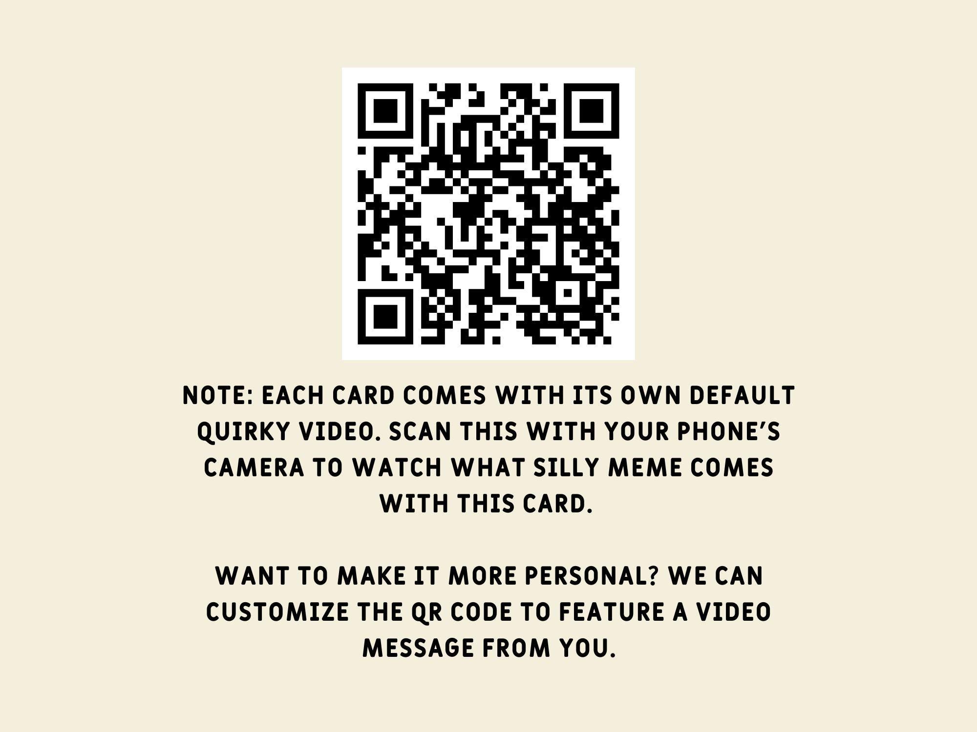 Printable Rickroll Birthday Card for Boyfriend Rick Astley Scan QR ...