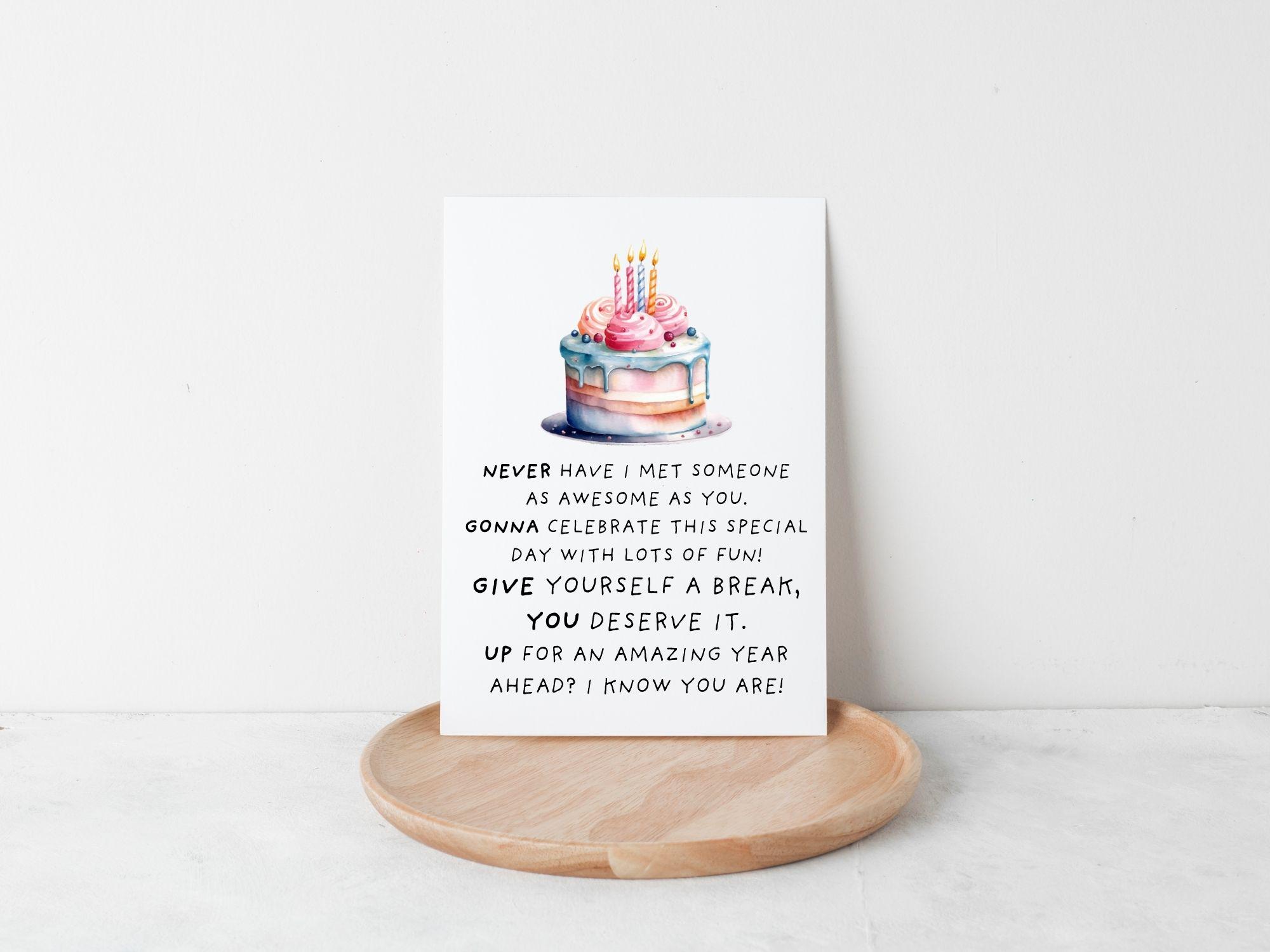 Printable Rickroll Birthday Card for Boyfriend Rick Astley Scan QR ...