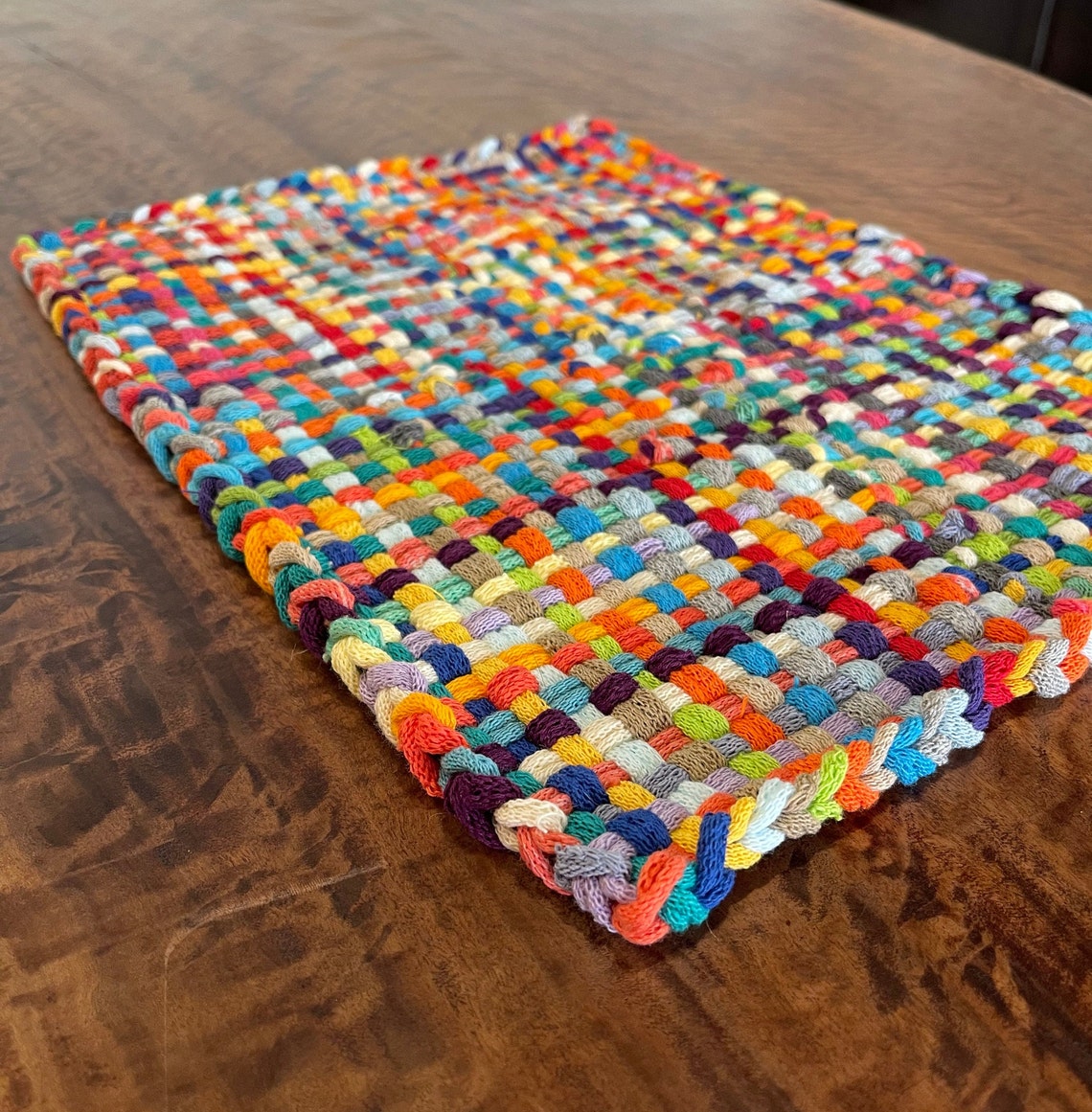 Handwoven Boho Style Multicolor Placemats Unique and One of a Kind ...