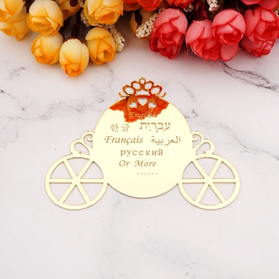 30pcs 10cm Car Signage Wheel Custom Acrylic Party Mirror | Etsy