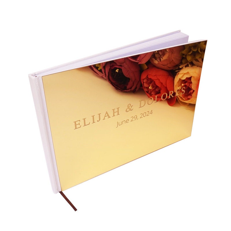 Gold Guest Book - Etsy UK