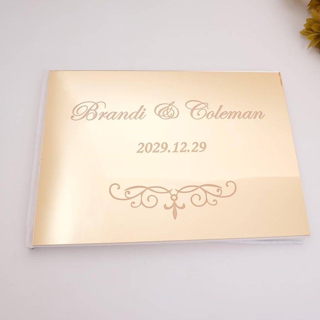10x7 Inches Personalized Horizontal Style Acrylic Mirror Cover ...