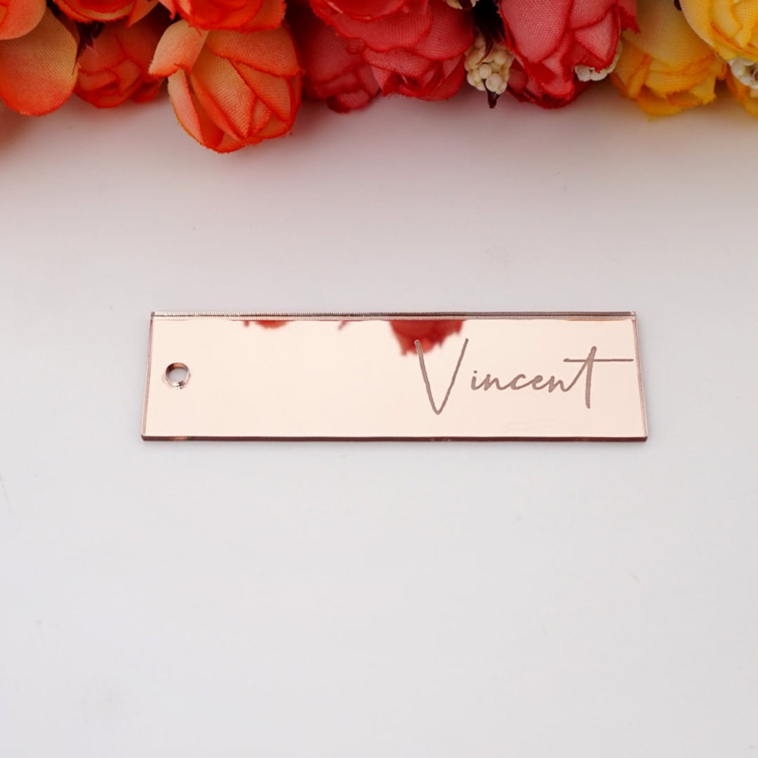 10 Pieces/lot Personalized 7cm Name Tag Party Table Seating Cards ...