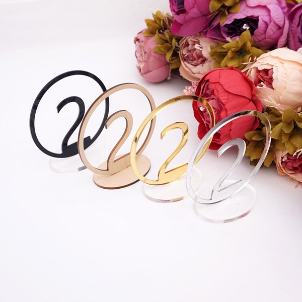 Circle Table Numbers - Etsy