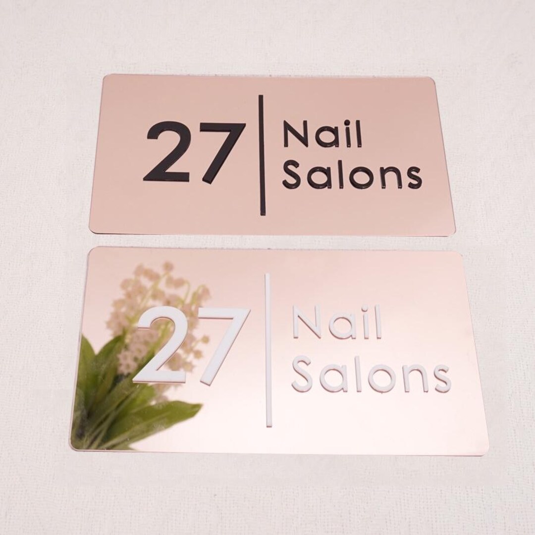 Custom Acrylic Store Name Sign: Salon, Spa, Company Door Plate - Etsy
