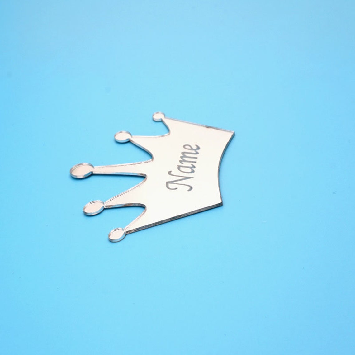 30pcs Small Crown Engrave Name Custom Acrylic Mirror Sticker - Etsy