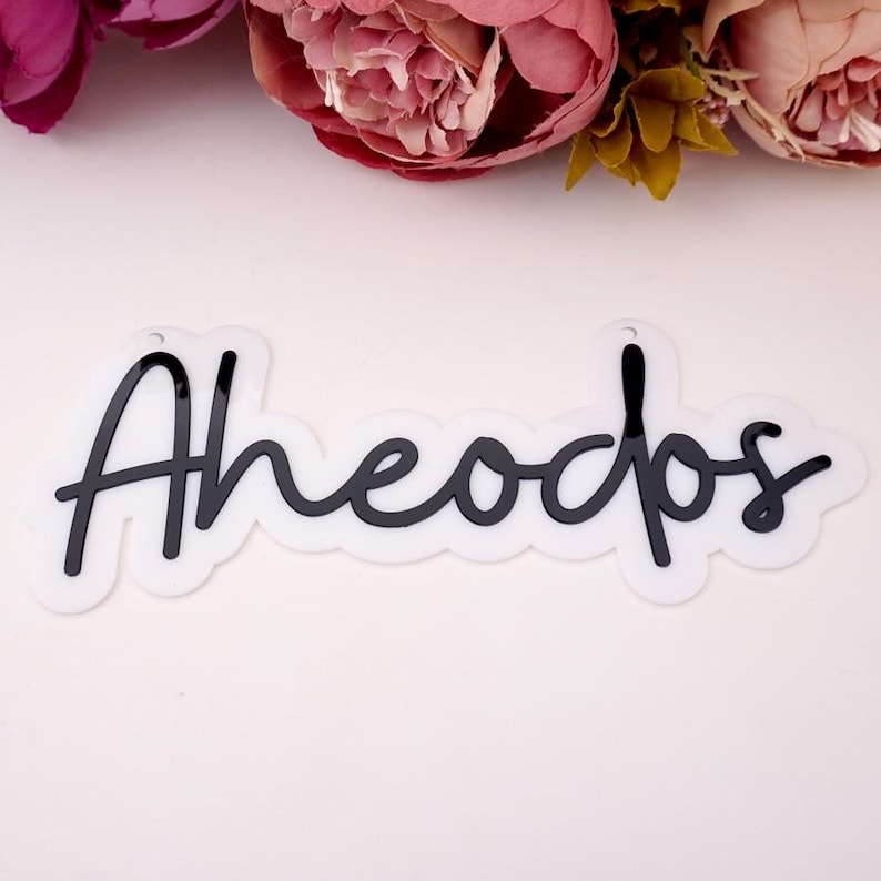 Custom 3D Acrylic Name Sign: Personalized Door Decoration - Etsy